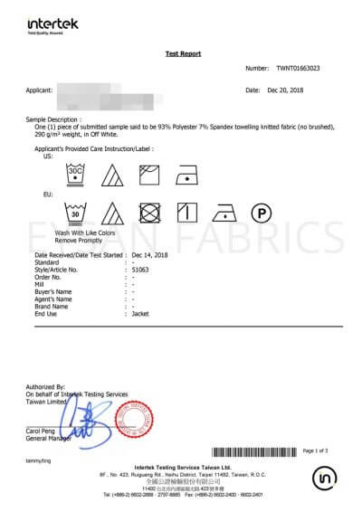 Polyester Spandex Snagging Free Towelling Fabric | EYSAN FABRICS