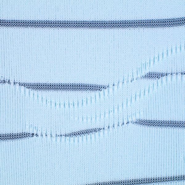 Semi Transparent Stripe Stretch Jacquard Fabric | EYSAN FABRIC